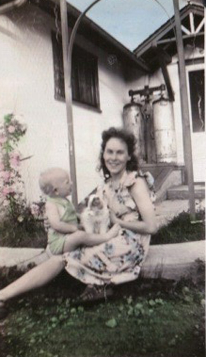 Bill, Doreen, and Chris Cranston – in the ’40’s. – The Cranstons
